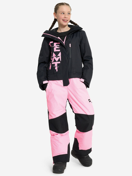Комбинезон утепленный Девочки Termit, размер 134, 140 черный Зима Сноубординг Спортивный ...