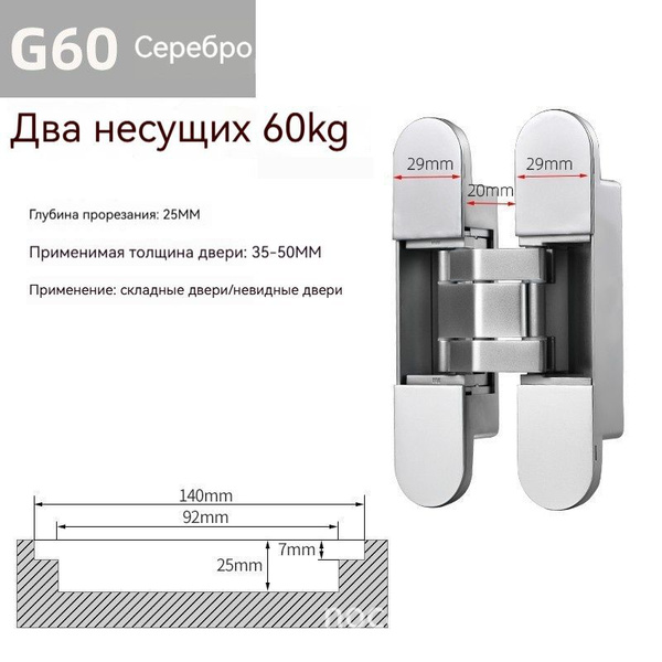 скрытые петли для межкомнатных дверей купить на OZON по низкой цене ...