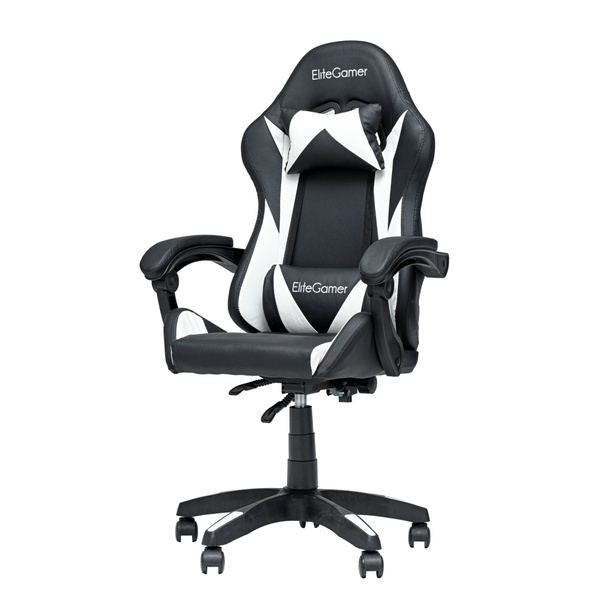 Кресло компьютерное игровое на колесиках EliteGamer купить на OZON по ...