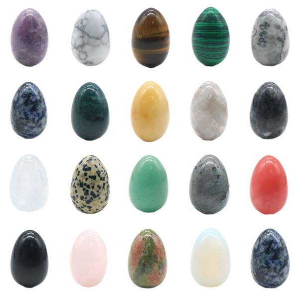 20 пасхальных яиц из натурального камня (случайных и не повторяющихся ...