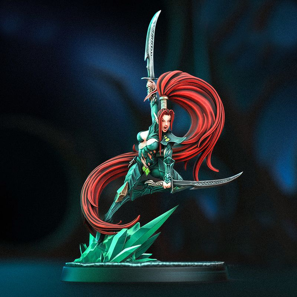 Lelith Hesperax (40мм) Drukhari Succubus Темная эльфийка Лелит ...