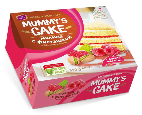Торт Konti Mummy's cake малина-фисташка, 310г купить на OZON по низкой ...
