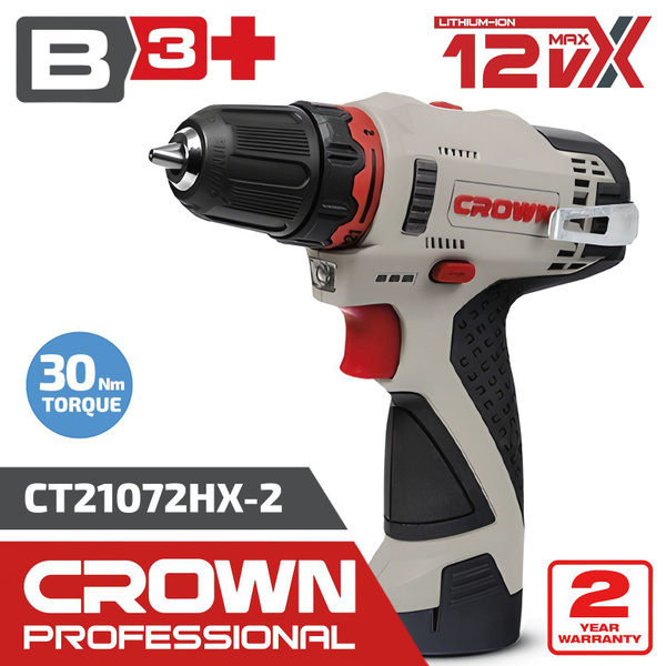 Шуруповерт аккумуляторный CROWN CT21072HX-2 BMC купить на OZON по ...