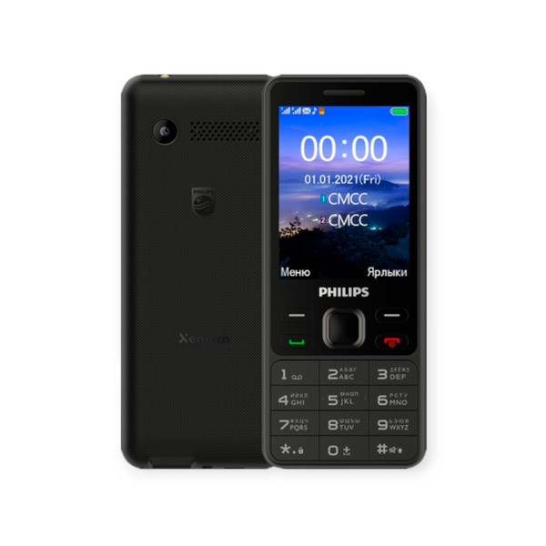 Характеристики Philips Мобильный телефон E185, черный матовый, черный подробное описание товара ...