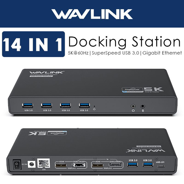 Док-станция Wavlink 14-в-1 USB-C с поддержкой 4K HDMI/DP купить на OZON ...