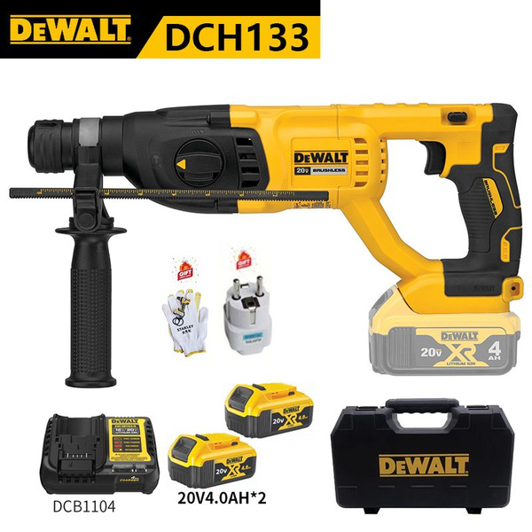 DEWALT DCH133 Бесщеточный вращающийся молот Набор электроинструмента ...