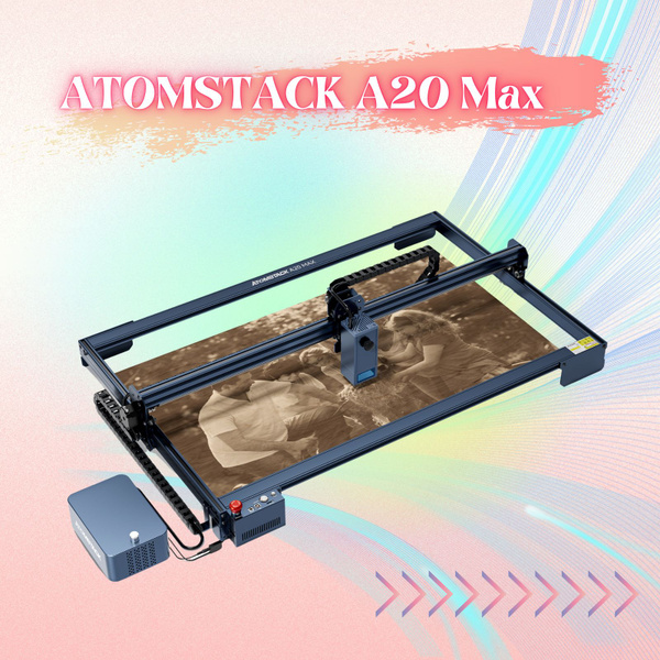 ATOMSTACK A20 Max: Мощный 130-ваттный гравировальный аппарат с набором ...