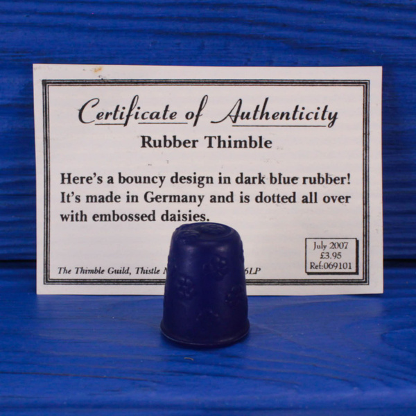 Коллекционный наперсток Rubber Thimble с сертификатом, украшенный ...