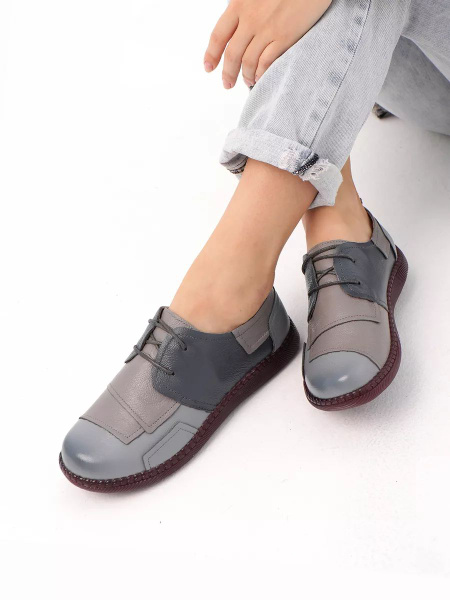 Туфли Женский Covani Натуральная кожа, размер 37 Без каблука 8 слиперы Россия Шнурки ...