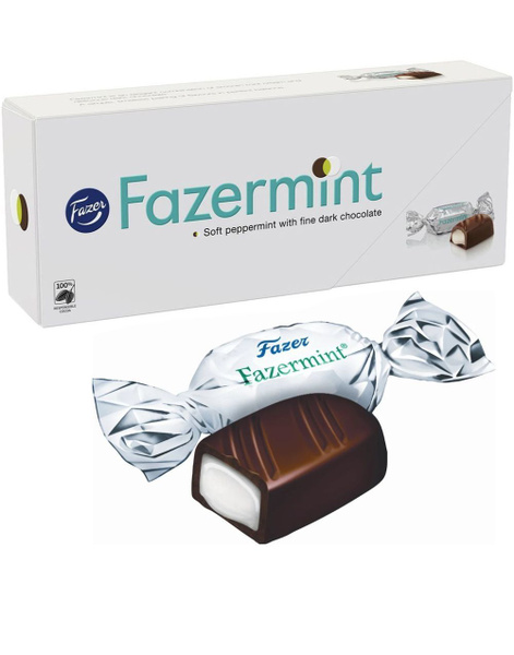 Fazer Fazermint Шоколадные конфеты с мятной начинкой, 270 гр ...