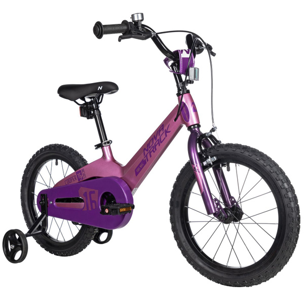 Велосипед детский NOVATRACK 16" COOPER двухколесный с дополнительными ...