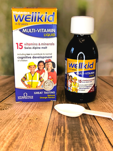 Wellkid Multi-vitamin Liquid Мультивитамины сироп 150мл Витабиотикс ...