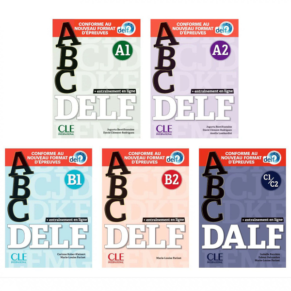 ABC DELF A1-C2 (Комплект из пяти книг) Livre пособие для подготовки к ...