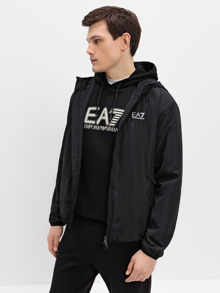 Куртка Мужской EA7 черный Полиэстер, размер 50, 52 Демисезон Без наполнителя Китай купить c ...
