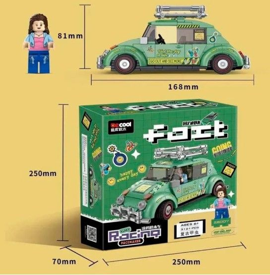 Конструктор 28007 Техник Decool Зеленый автомобиль312 деталей купить на OZON по низкой цене ...