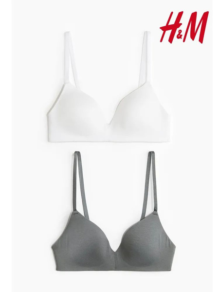 Бюстгальтер Женский H&M, размер 85B зеленый Хлопок Повседневный Бангладеш купить c доставкой на ...