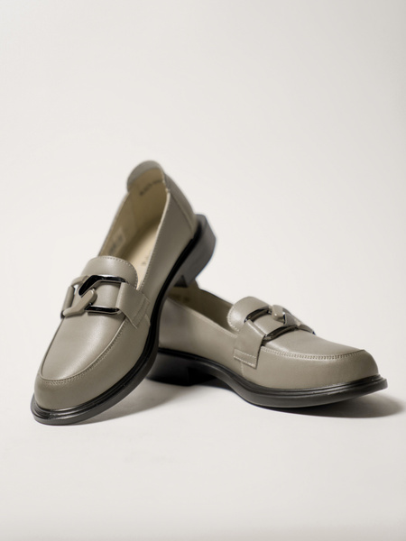 Лоферы Женский Covani серый, размер 37 Платформа На любой сезон 7 Без застёжки Пряжки купить c ...