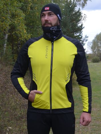 Куртка Мужской ARSWEAR Светоотражающие элементы желтый, черный Softshell, размер 52 Длинный Зима ...