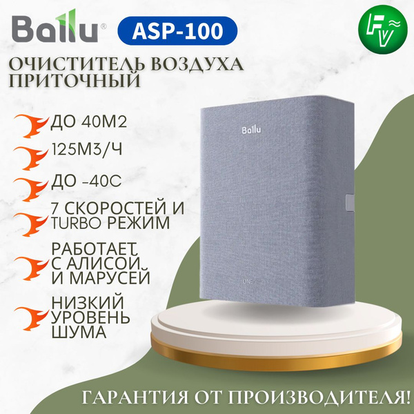 Ballu Очиститель воздуха ONEAIR ASP-100 купить на OZON по низкой цене ...