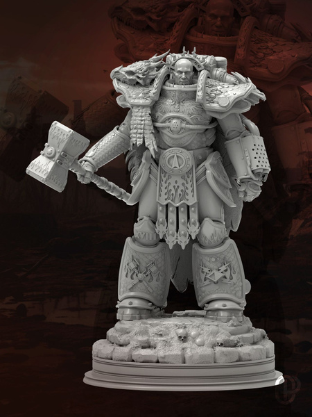 Миниатюра Примарх Vulkan / Вархаммер 40000 - Warhammer 40K (100мм ...