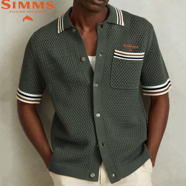 Поло Мужской, Женский Simms бежевый нейтральный Короткий, размер 56 Трикотаж Однотонный ...