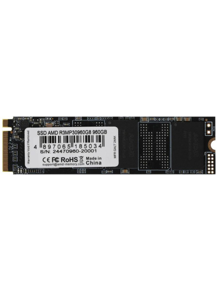 960 ГБ Внутренний SSD-диск AMD 3D NAND 2280 R3 M.2 (R3MP30960G8) купить c доставкой на OZON по ...