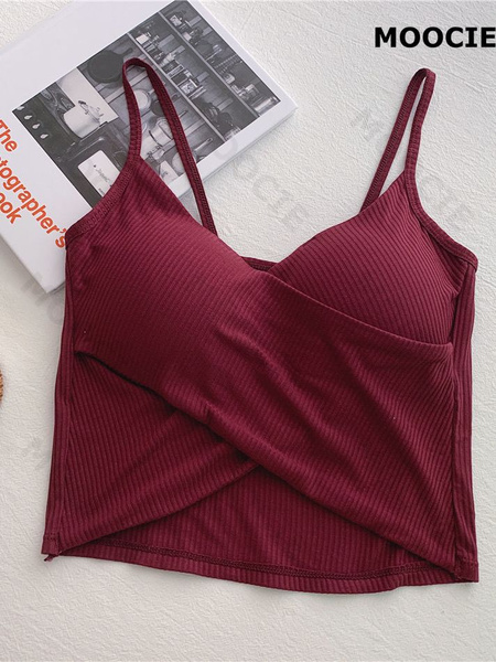 Кроп-топ Женский MOOCIE красный, размер 40, 42 Хлопок Домашний Китай купить c доставкой на OZON ...