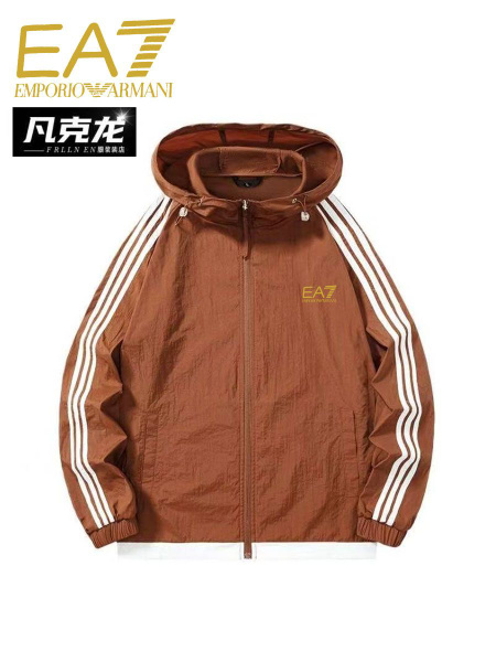 Ветровка Мужской EA7 мандариновый, размер 48, 50 Лето купить c доставкой на OZON по низкой цене ...