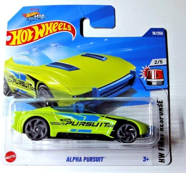 Машинка металлическая базовая хотвилс HotWheel 18/250 2025 Let's Race - Alpha Pursuit - HW First ...
