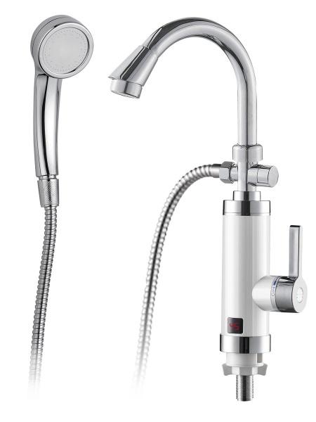 Водонагреватель Термекс (Thermex) FOCUS 3000 (напор.) 3кВт, с функцией смесителя, с душевой ...