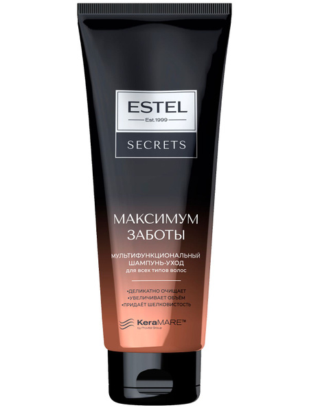ESTEL Шампунь для всех типов волос с коллагеном SECRETS максимум заботы 250 мл купить на OZON по ...