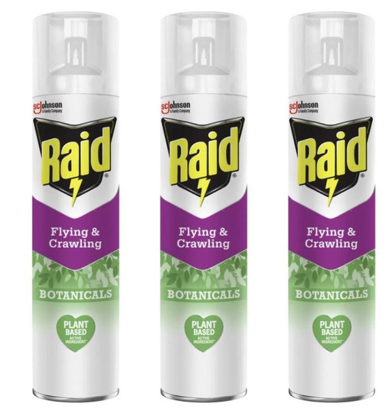 Raid Аэрозот от летаюш и ползающ насекомых, Botanicals, 300 мл, 3 шт купить на OZON по низкой ...