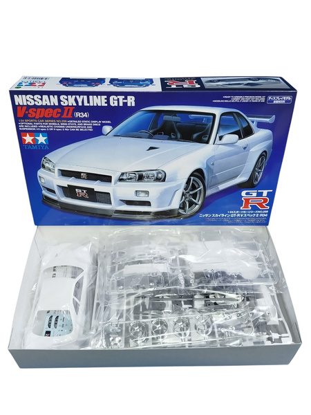 24258 Tamiya Nissan Skyline GT-R V-spec II (R34), 1/24, Сборная модель купить на OZON по низкой ...