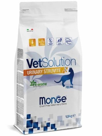 Monge VetSolution Urinary Struvite Корм сухой для кошек, 1,5 кг купить на OZON по низкой цене ...