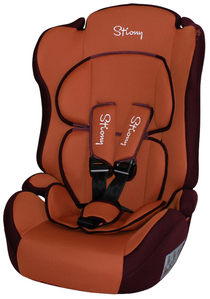 Автокресло NEW 513 МОНИ (Lux,кирпичный-тем.красный) с вкладышем 1-2-3 9 ...