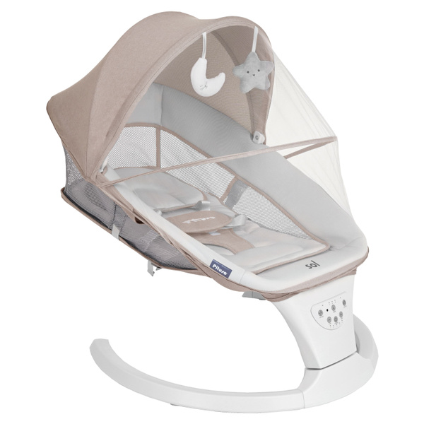 Электрокачели для новорожденного Pituso "Sol", с капором и москитной сеткой, цвет бежевый купить ...