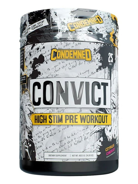Condemned Предтренировочный комплекс Convict High Stim Pre Workout (25 ...