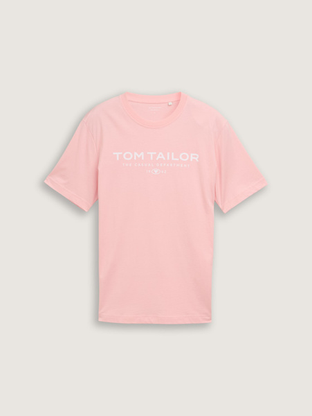 Футболка Мужской Tom Tailor розовый, размер 52 Лён Бангладеш купить c доставкой на OZON по ...