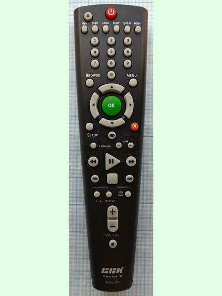 Пульт BBK RC026-05R ОРИГИНАЛ ( DVD DV412SI, DV414SI ) купить на OZON по низкой цене (2214300593)