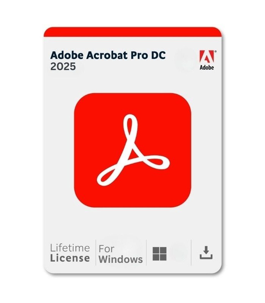 Adobe Acrobat Pro 2025 (Годовая лицензия) для Windows 10, для windows ...
