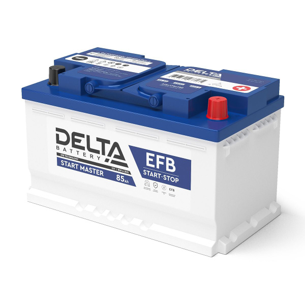 Delta Battery Аккумулятор автомобильный, 85 А•ч, Обратная ...