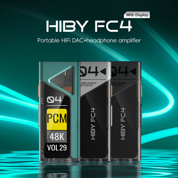 HiBy FC4 с дисплеем USB Type C ЦАП усилитель для наушников купить на OZON по низкой цене в ...