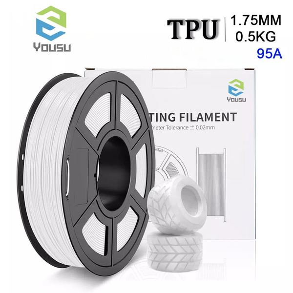 TPU 95A гибкий пластик для 3D принтера 500гр. YOUSU Белый купить на ...