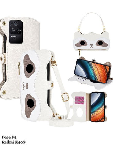 Чехол книжка на Сяоми Поко Ф4 Редми K40s Xiaomi Poco F4 Redmi K40s короткая веревка длиной 35