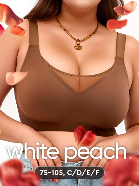 Бюстгальтер Женский бесшовный, размер 90E, 90F светло-коричневый Нейлон, Поролон Домашний Крючки ...