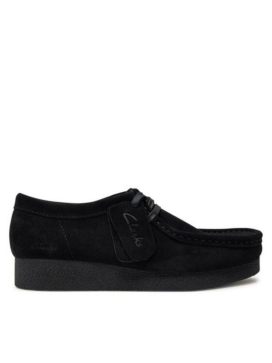 Clarks wallabee black store