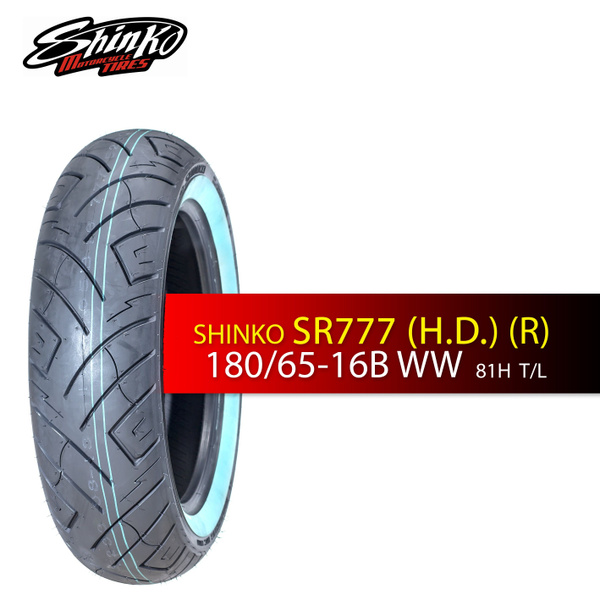 SHINKO SR777 White Wall Мотошины 180/65 R16 81 H - купить с доставкой ...