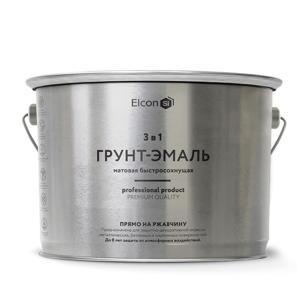 Грунт-эмаль Elcon 00-00462294 Быстросохнущая, Матовое покрытие, синий - купить в интернет ...