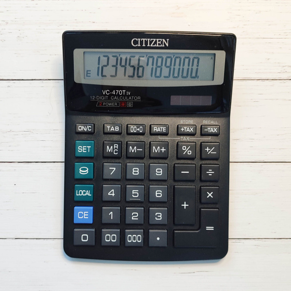 Бухгалтерский калькулятор citizen VC-470 - купить с доставкой по ...