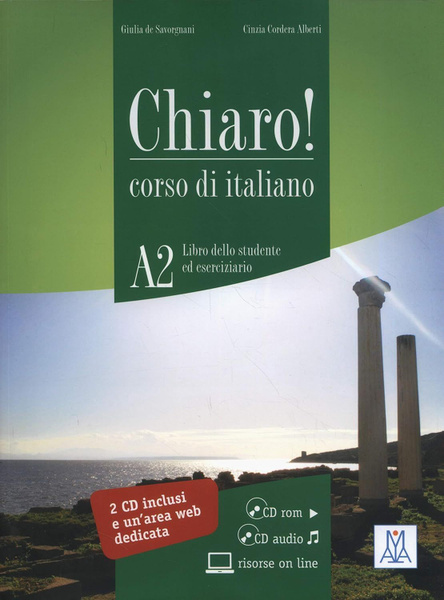 Chiaro! A2 Libro+CD-Rom+CD, учебник и рабочая тетрадь по итальянскому ...